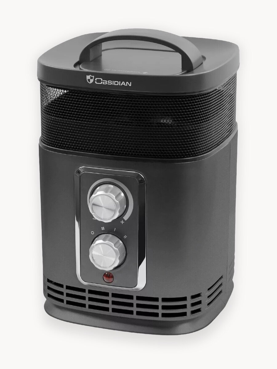 Обогреватель тепловая пушка тепловентилятор OBSIDIAN BS-FH2054A темное серебро