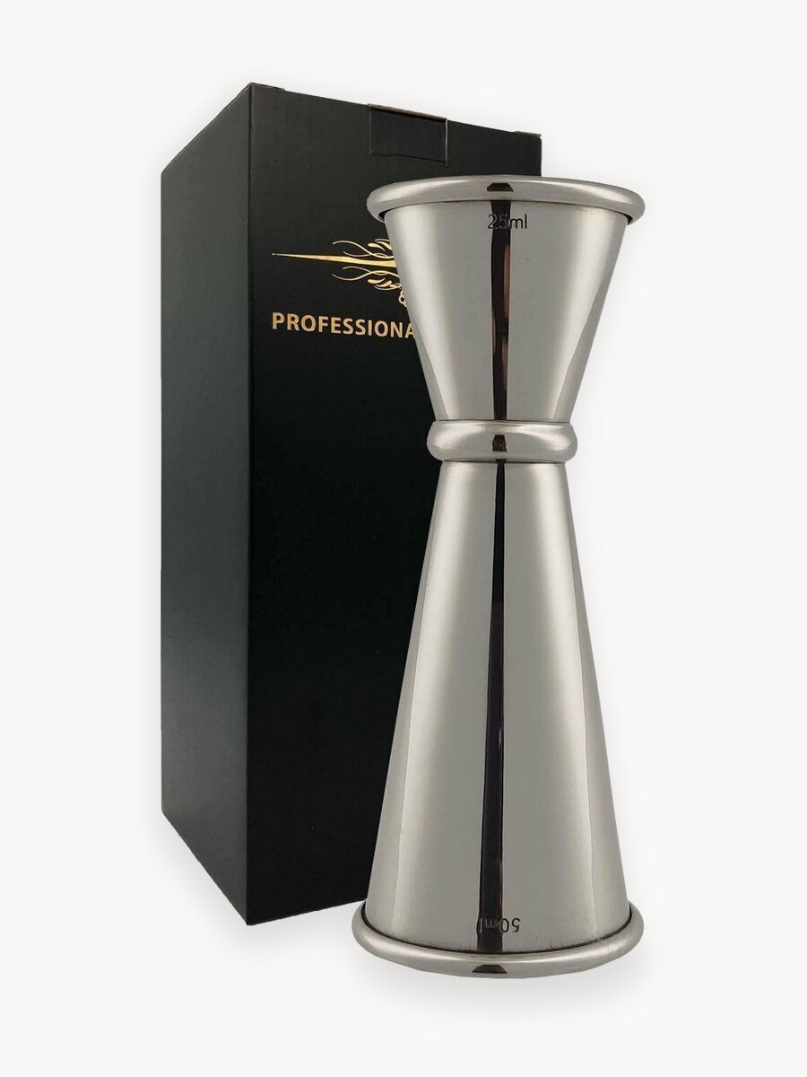 Джиггер из нержавеющей стали, 25/50 мл