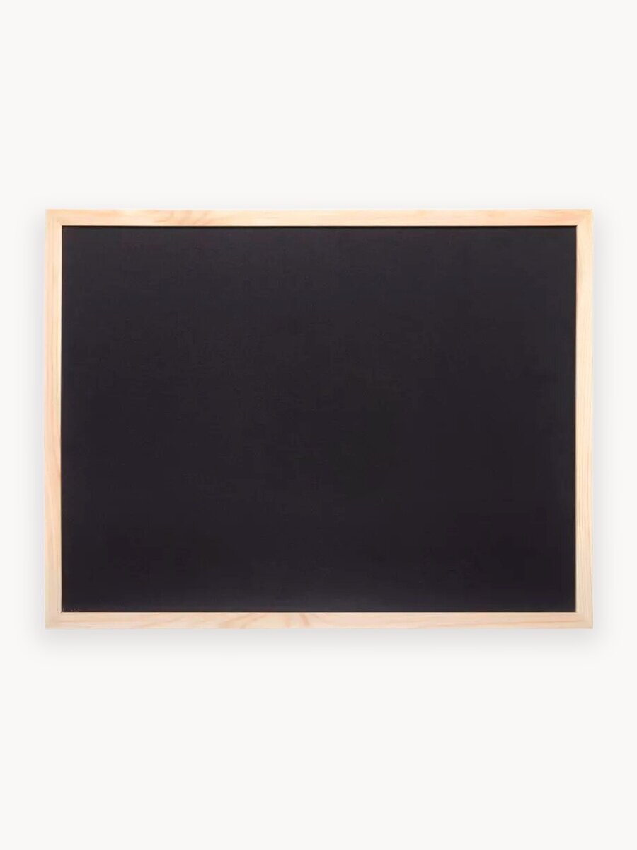 Доска меловая INFILD 45x60 см, деревянная рама, черное покрытие