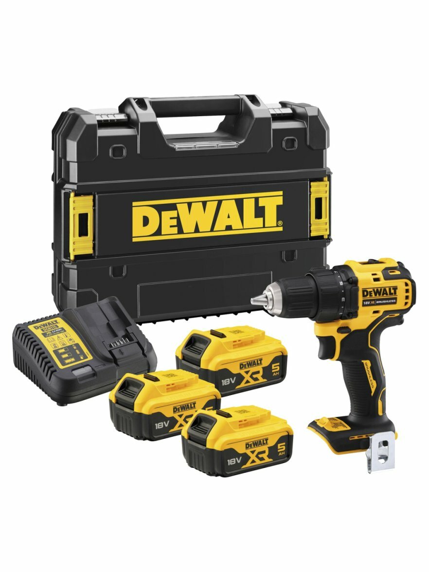 Дрель-шуруповерт аккумуляторная Dewalt DCD708P3T