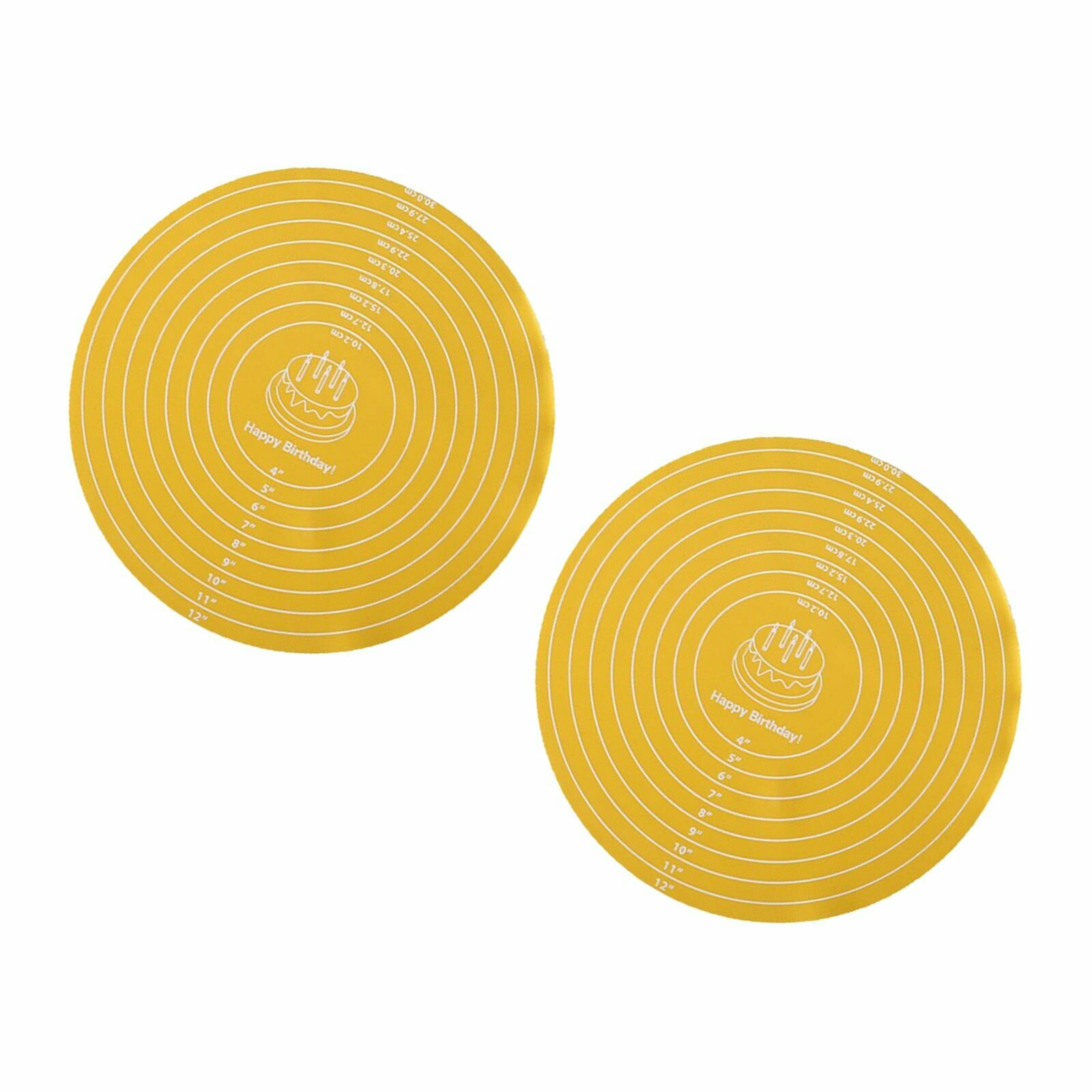 2 шт Круглый силиконовый коврик термостойкий нескользящий для выпечки пиццы и хлеба