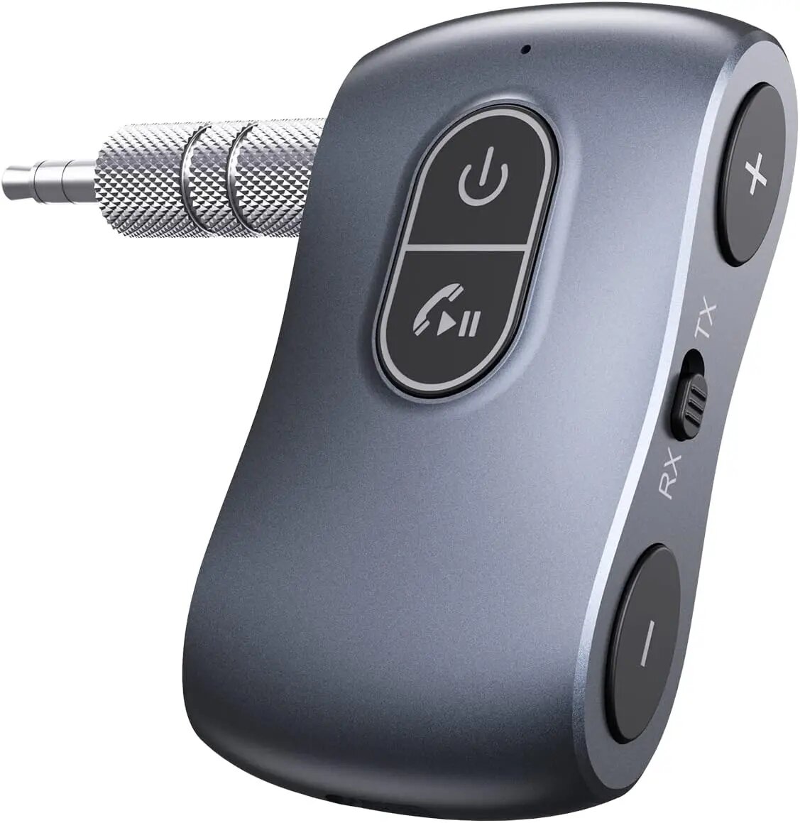 Aux Bluetooth-адаптер для автомобиля, портативный адаптер Aux Bluetooth 3,5 мм, громкая связь, для домашней стереосистемы/телевизора/наушников/динамика