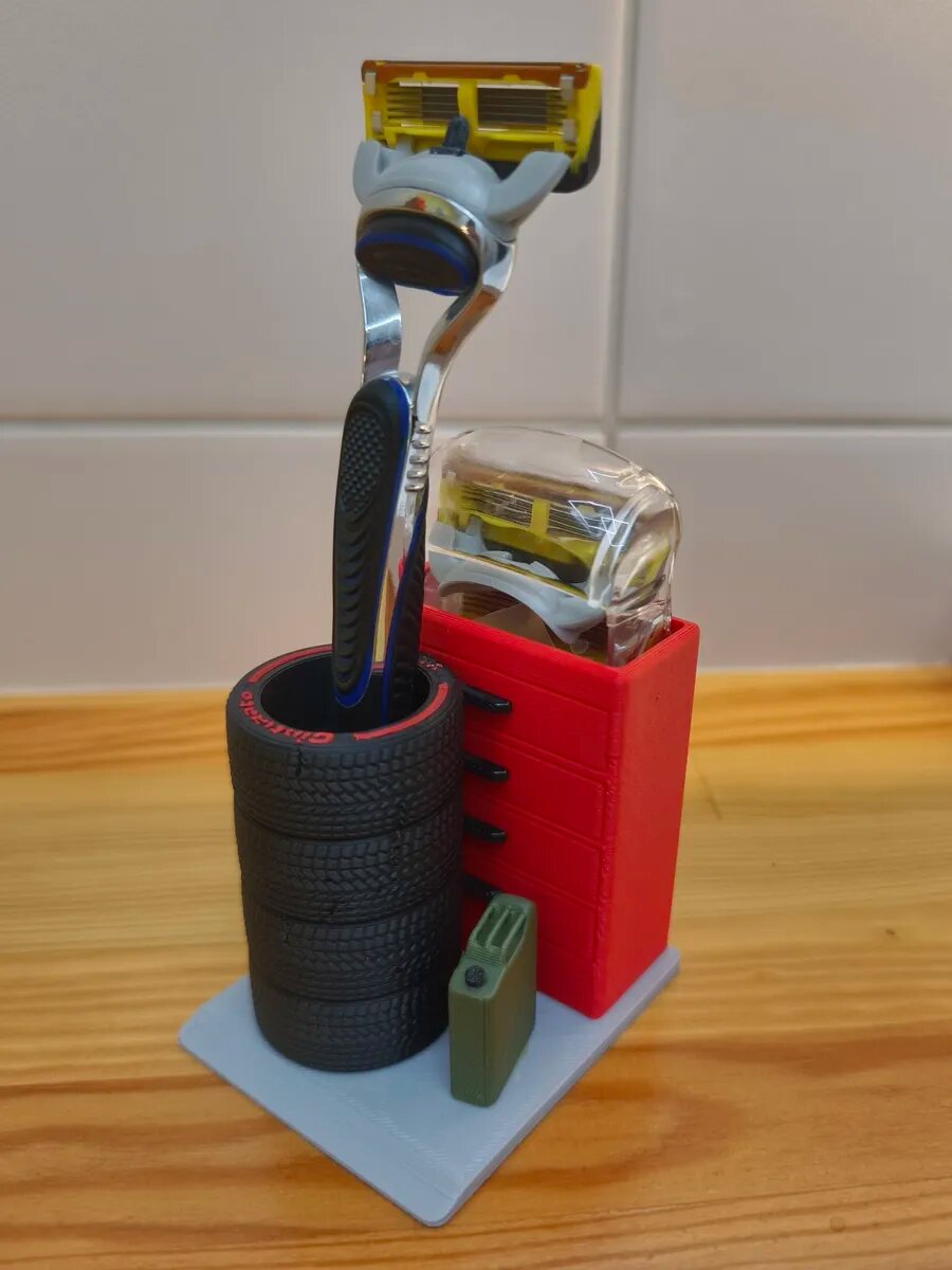 Подставка-держатель для бритвенного станка и сменных кассет