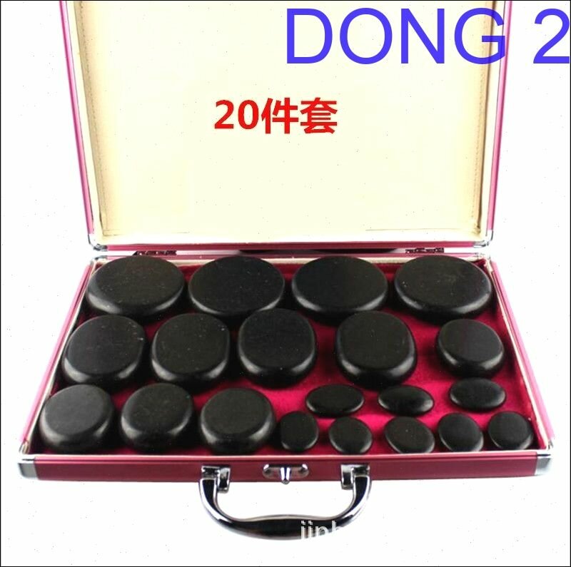 Вулканические массажные камни для согревающей терапии спины, 20 шт.