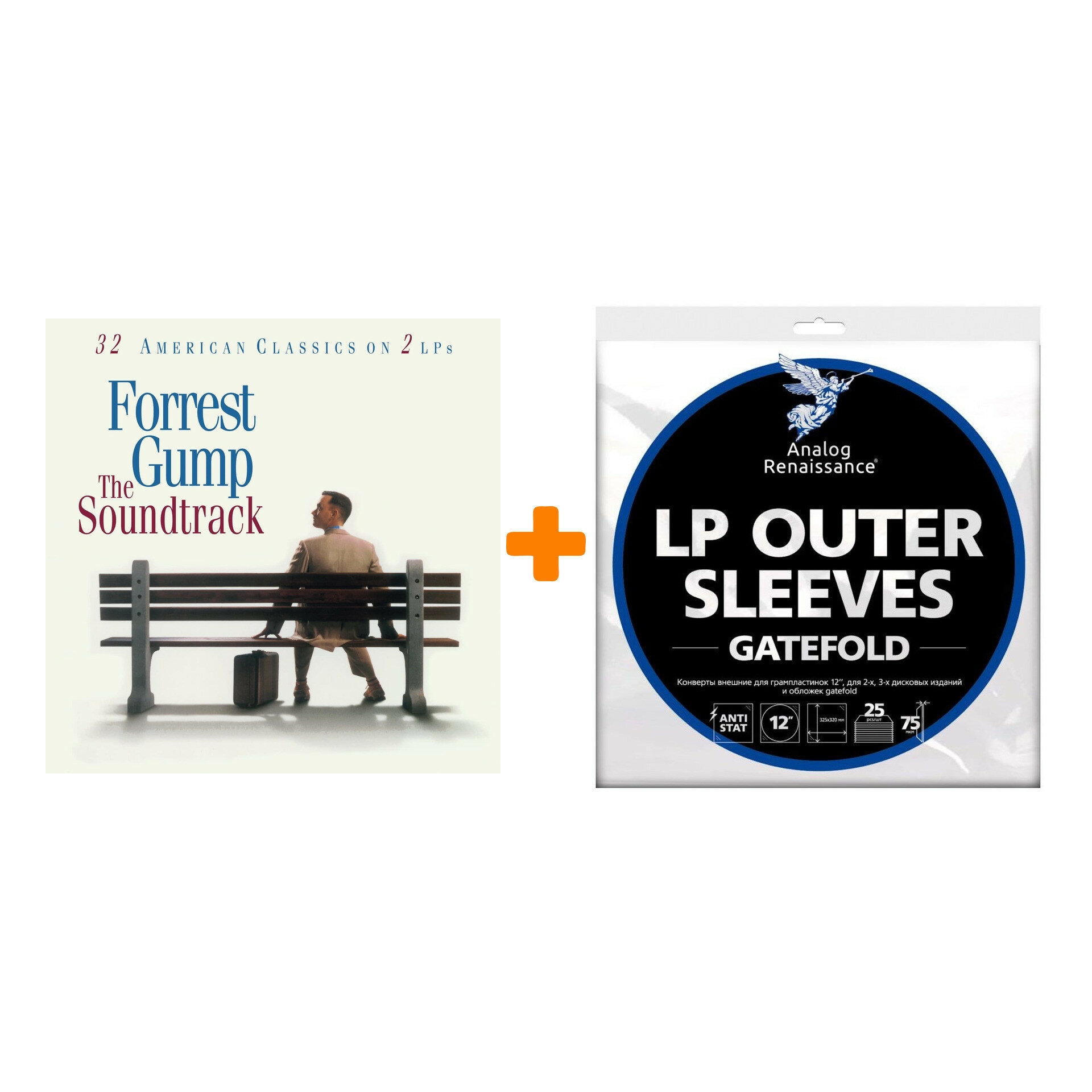 OST Forrest Gump 2LP + Конверт внешний 12" Gatefold 25шт