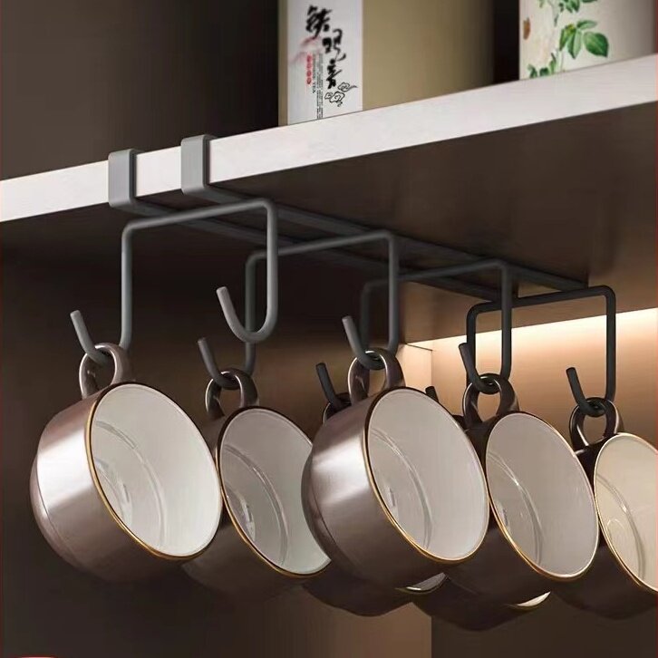 Выдвижные полки для хранения в шкафу и шкафу для чашек или одежды на вешалке,1PCS