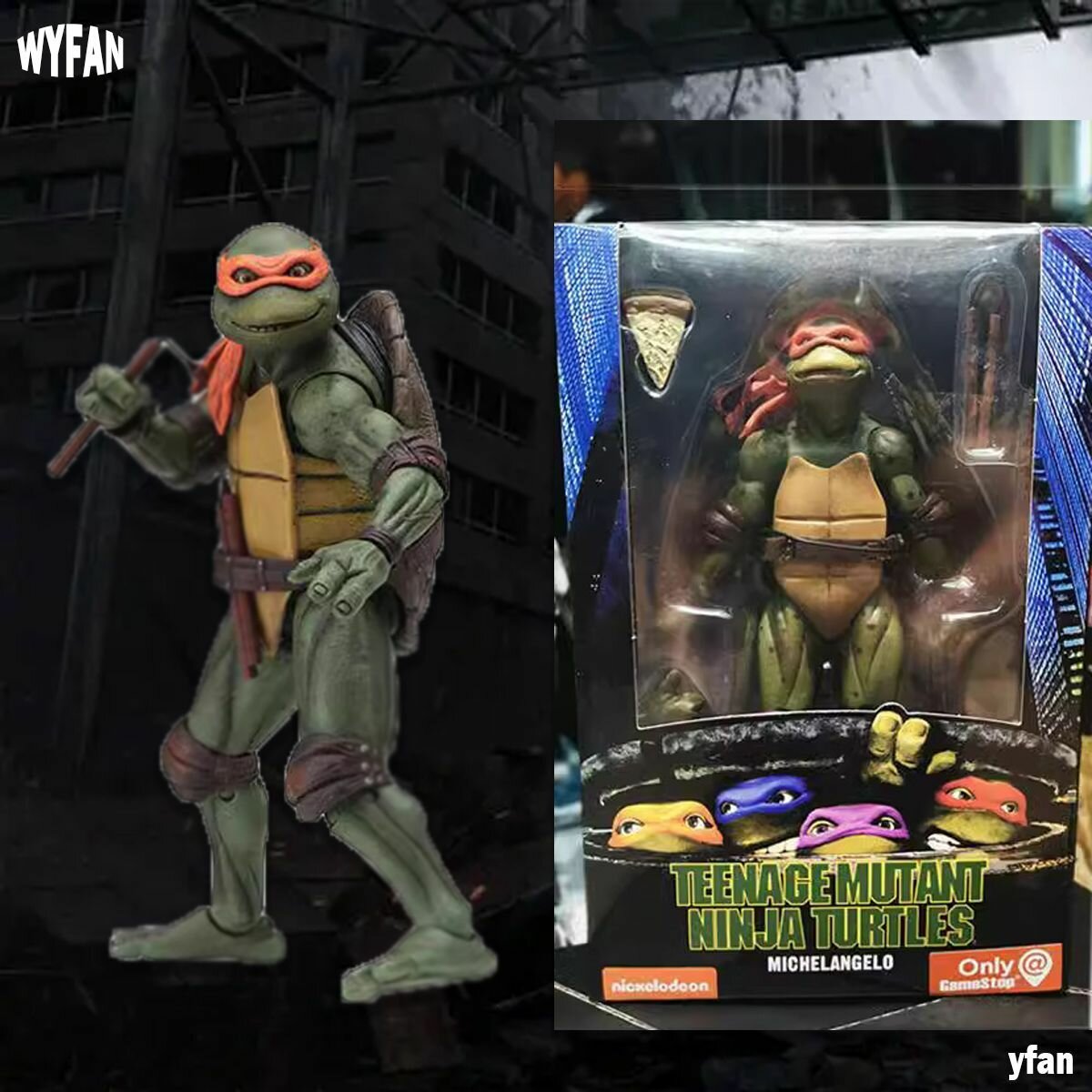 NECA "Черепашки-ниндзя" 1990 г. Версия фильма Limited Edition Микеланджело