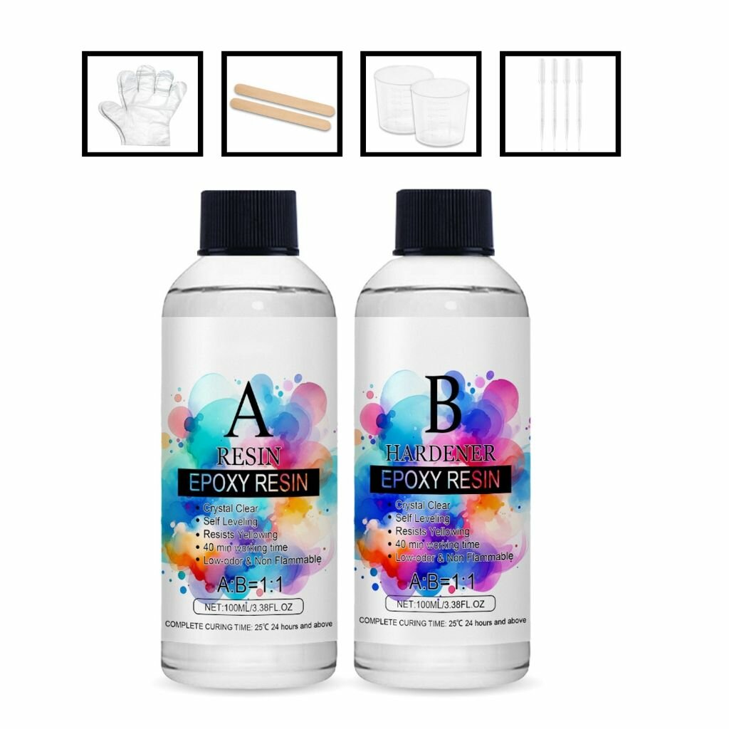 Эпоксидная смола набор 1:1 для подставок и украшений