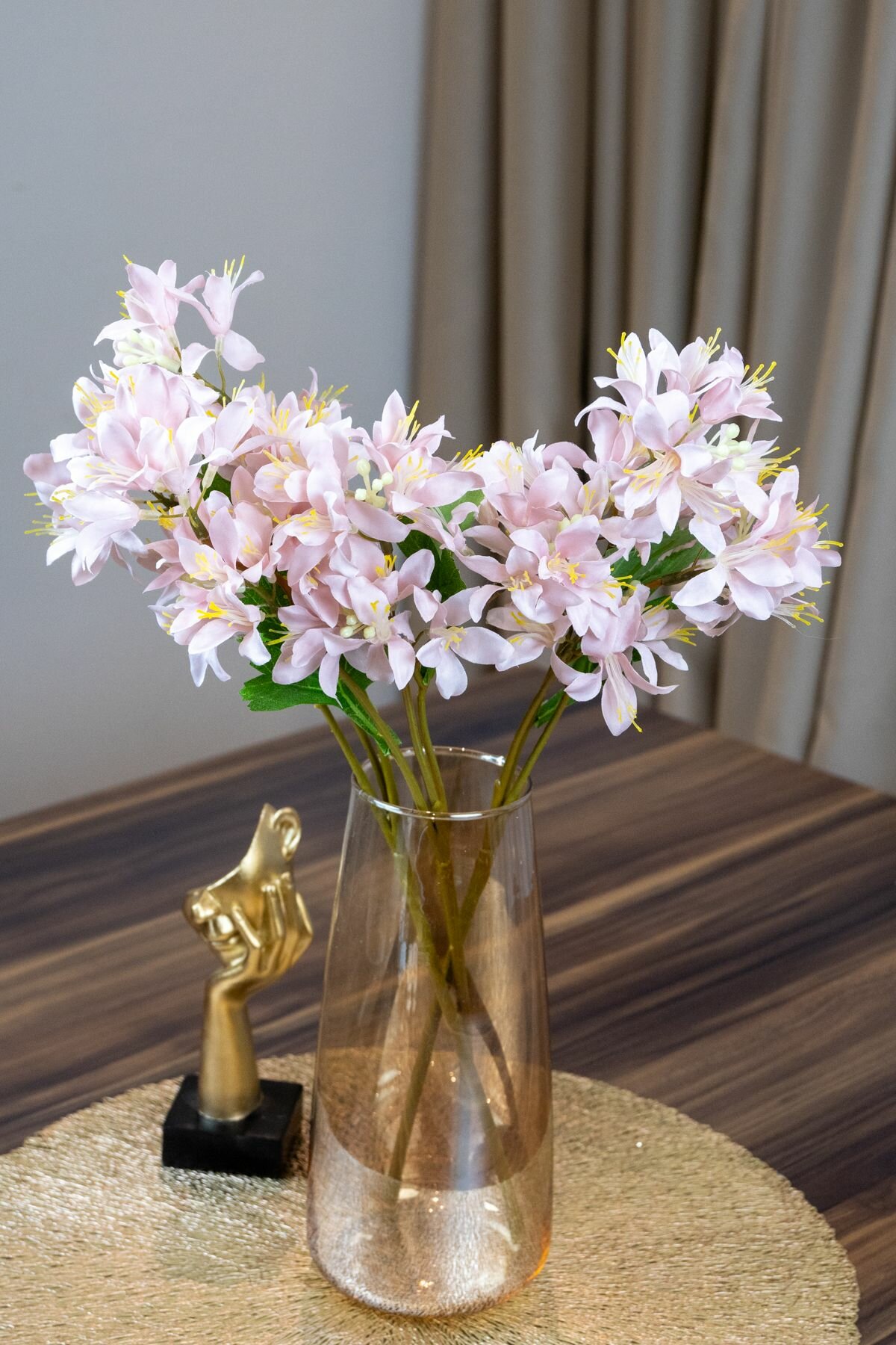 Искусственные цветы для декора флористические премиум Альстромерия 3 ветки