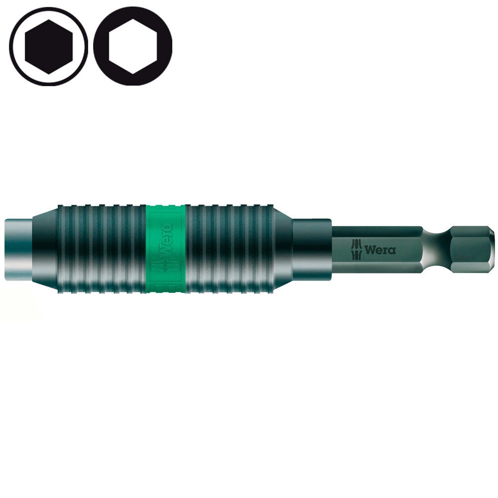 Битодержатель универсальный 897/4 R Rapidaptor BiTorsion, 1/4 дюйм x 75 mm x 1/4 дюйм WERA WE-053923