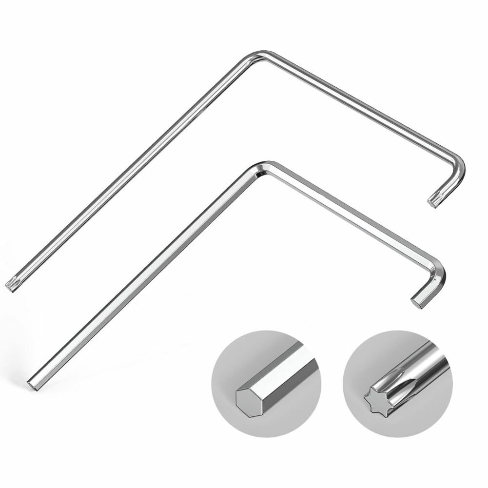 Инструмент для оконной фурнитуры, двухсторонний ключ 4 мм и Torx TX15 из углеродистой стали