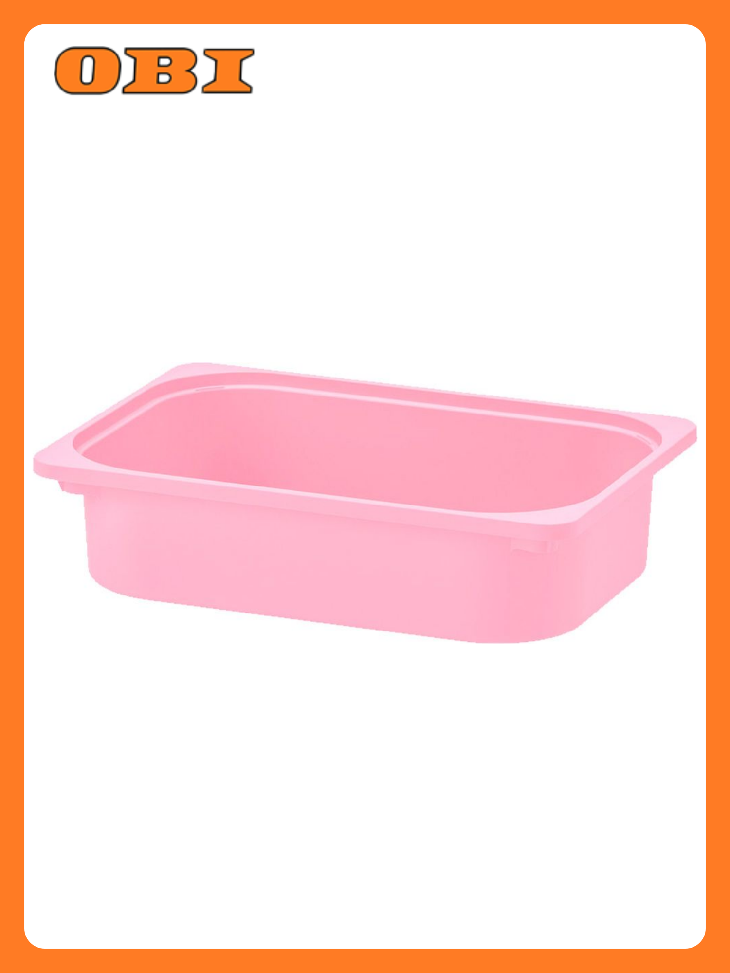 Контейнер для хранения икеа пластиковый, розовый, 42х30х10 см