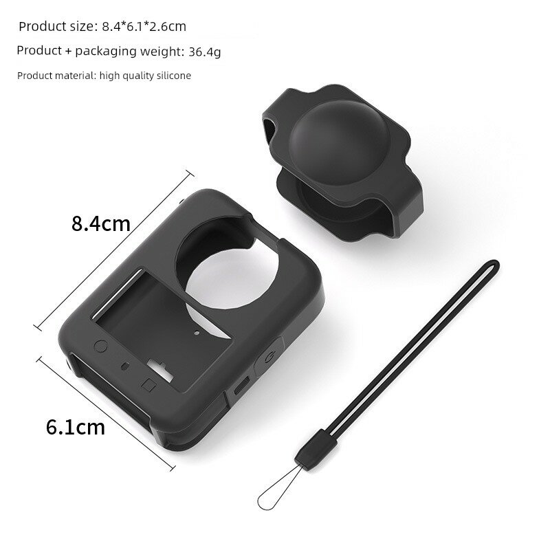 Силиконовый чехол для DJI Osmo 360 — защитный чехол с антицарапинным покрытием, компактный чехол для переноски