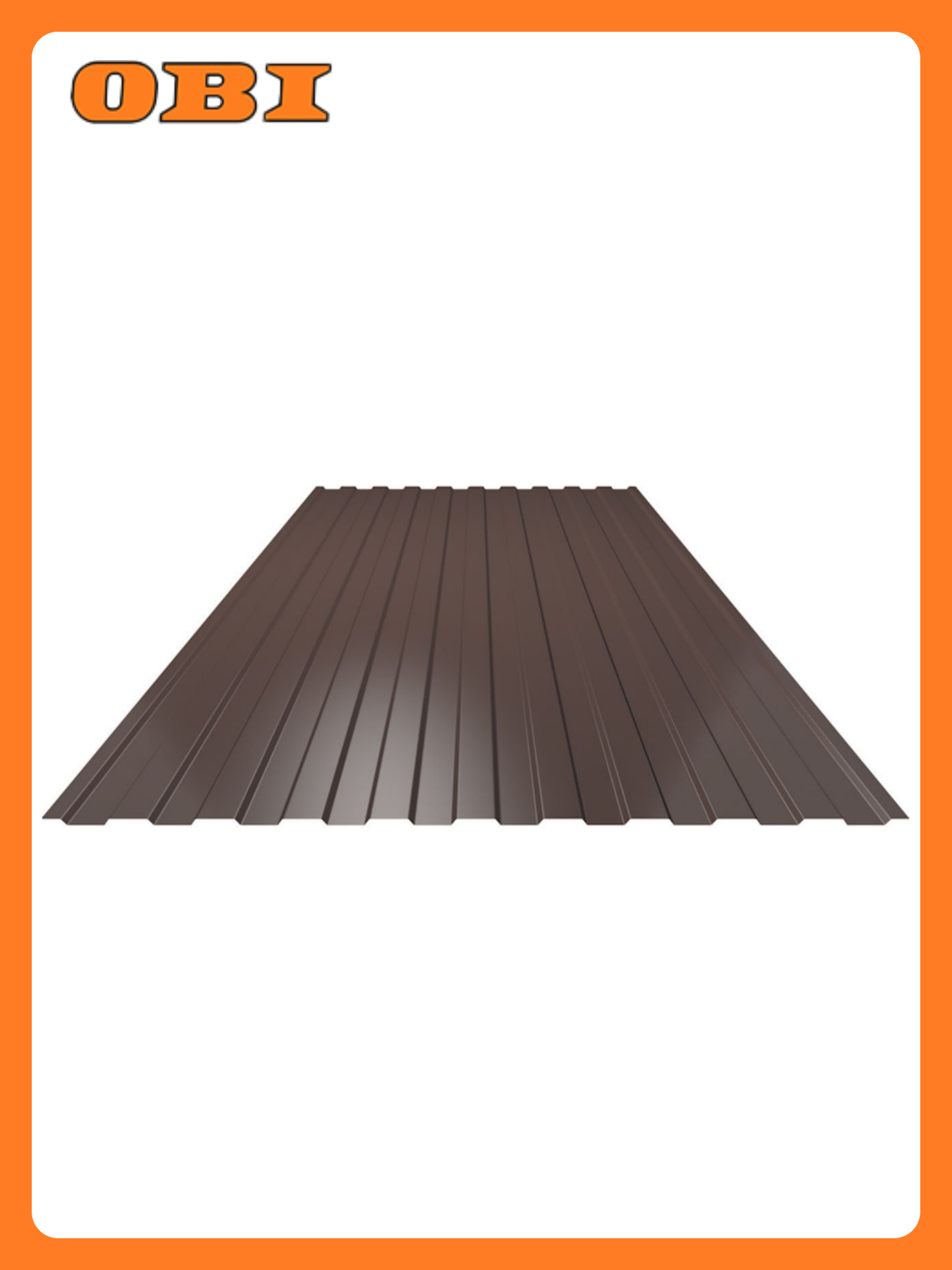 Профнастил Таврос С-8 коричневый 2000x1200х0,45 мм