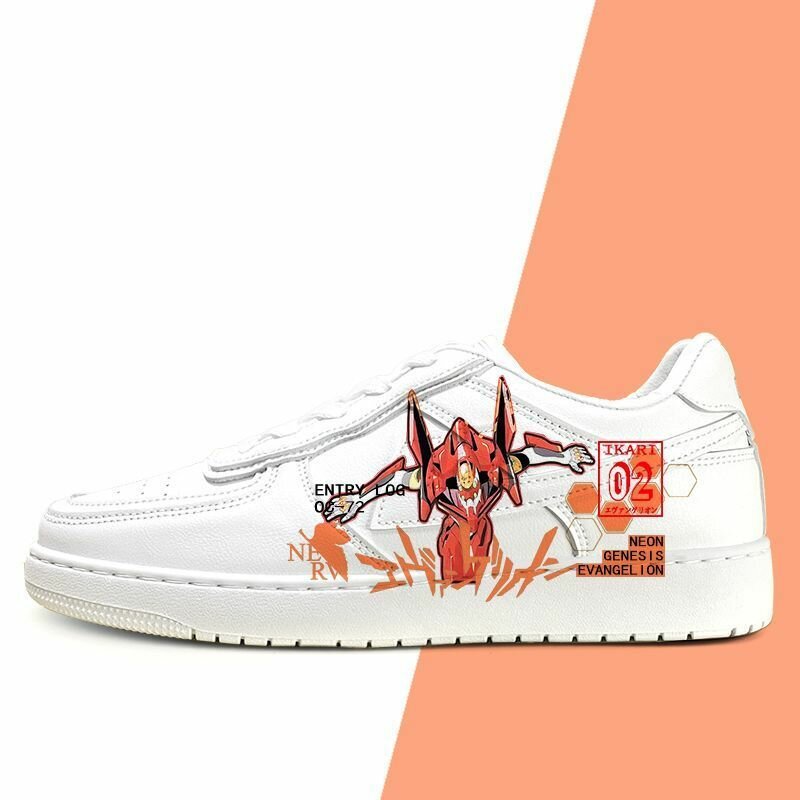 Кроссовки в стиле японского аниме, созданные в результате сотрудничества японской аниме-студии OW и Сакуры, включая модель Evangelion Unit-01 — уникальный дизайн, выполненный вручную в стиле аниме. Это нишевые кроссовки для студентов.