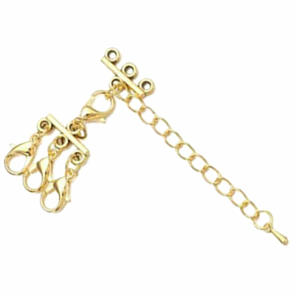 Набор застежек для ожерелья, несколько нитей, ожерелья с замком в виде трубки, браслет-сепаратор, многослойный материал из сплава DIY