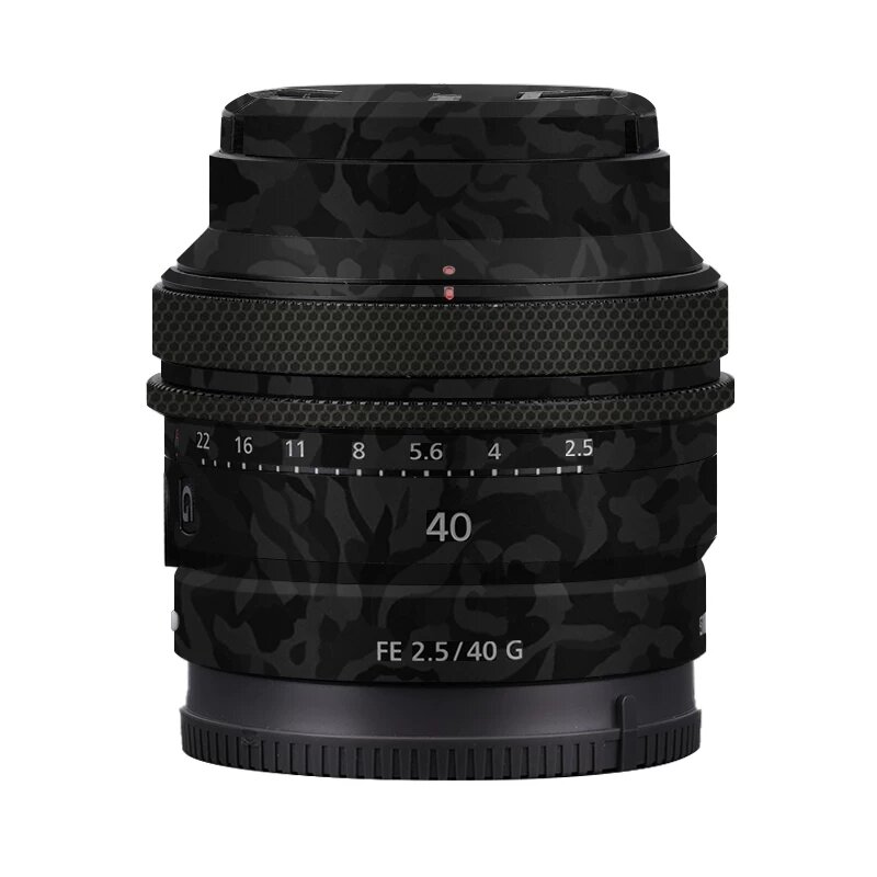 Защитная пленка для объектива Sony FE 40mm F2.5 G с полным покрытием 3M, теневой камуфляж черный