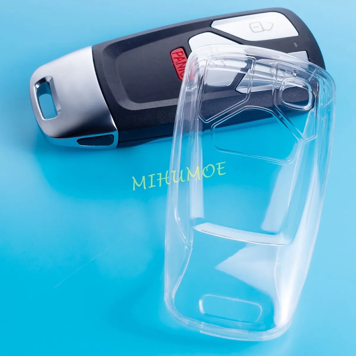 Прозрачный чехол-держатель для ключей, аксессуары для Audi A4 B9 A5 Q5 Q7 TT S4 S5 SQ5 2018-2024 2020 2021 2022 2023