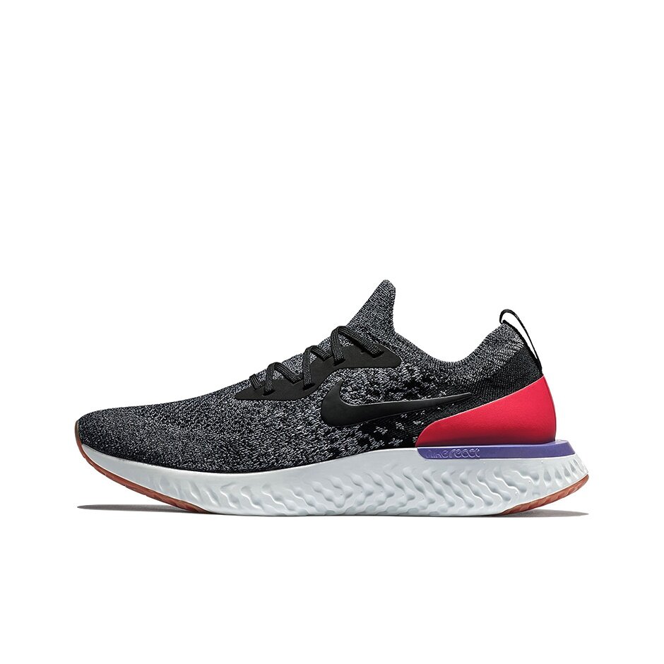 Кроссовки NIKE Epic React Flyknit 1, размер EU 46 стопа (30CM), черный — фото 1