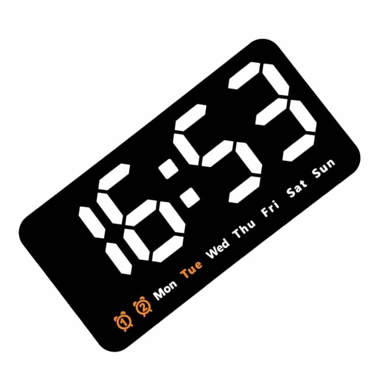 Простые подвесные часы с большим экраном и вертикальные двойного назначения -белый свет