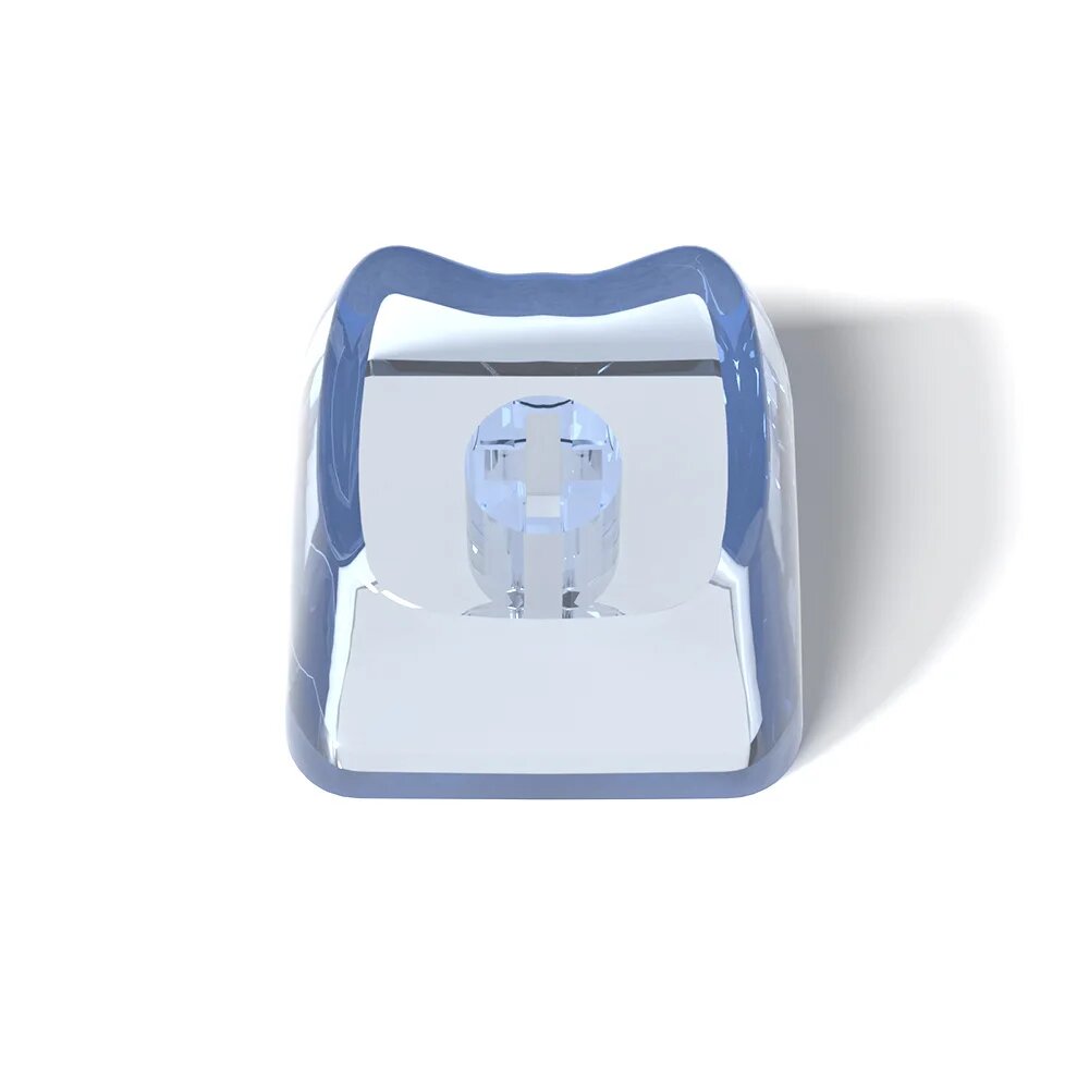 10/20 шт. прозрачные колпачки для клавиш в форме милого кота PBT 1U, пустые колпачки для ПК, профиль MAO, сделай сам, колпачки для клавиш без гравировки для клавиатуры MX Switch