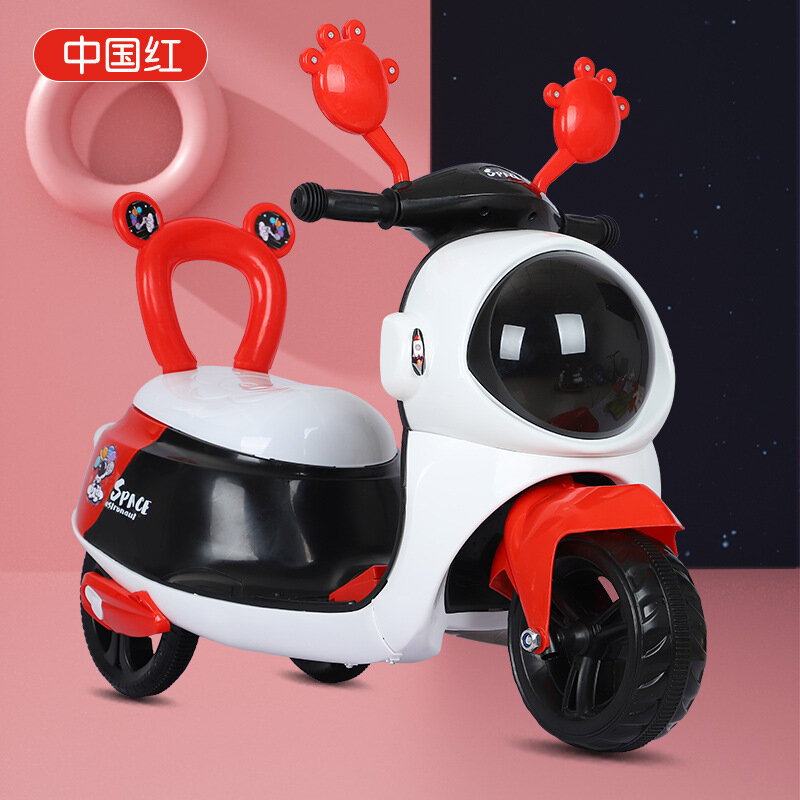 Детский электрический мотоцикл-трицикл для мальчиков и девочек 1-3-6 лет, игрушка на батарейках с пультом управления