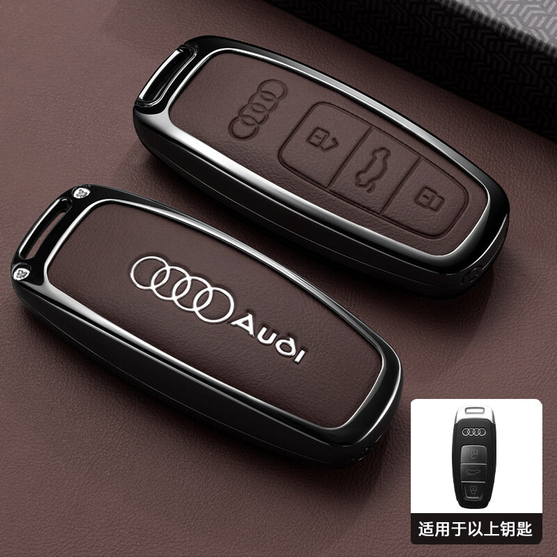 Подходит для ключей Audi A6L 2023 года, A4L, Q5L, A3, A5, A8, Q7, Q4, e-tron/tt/rs, держатель ключей из сплава