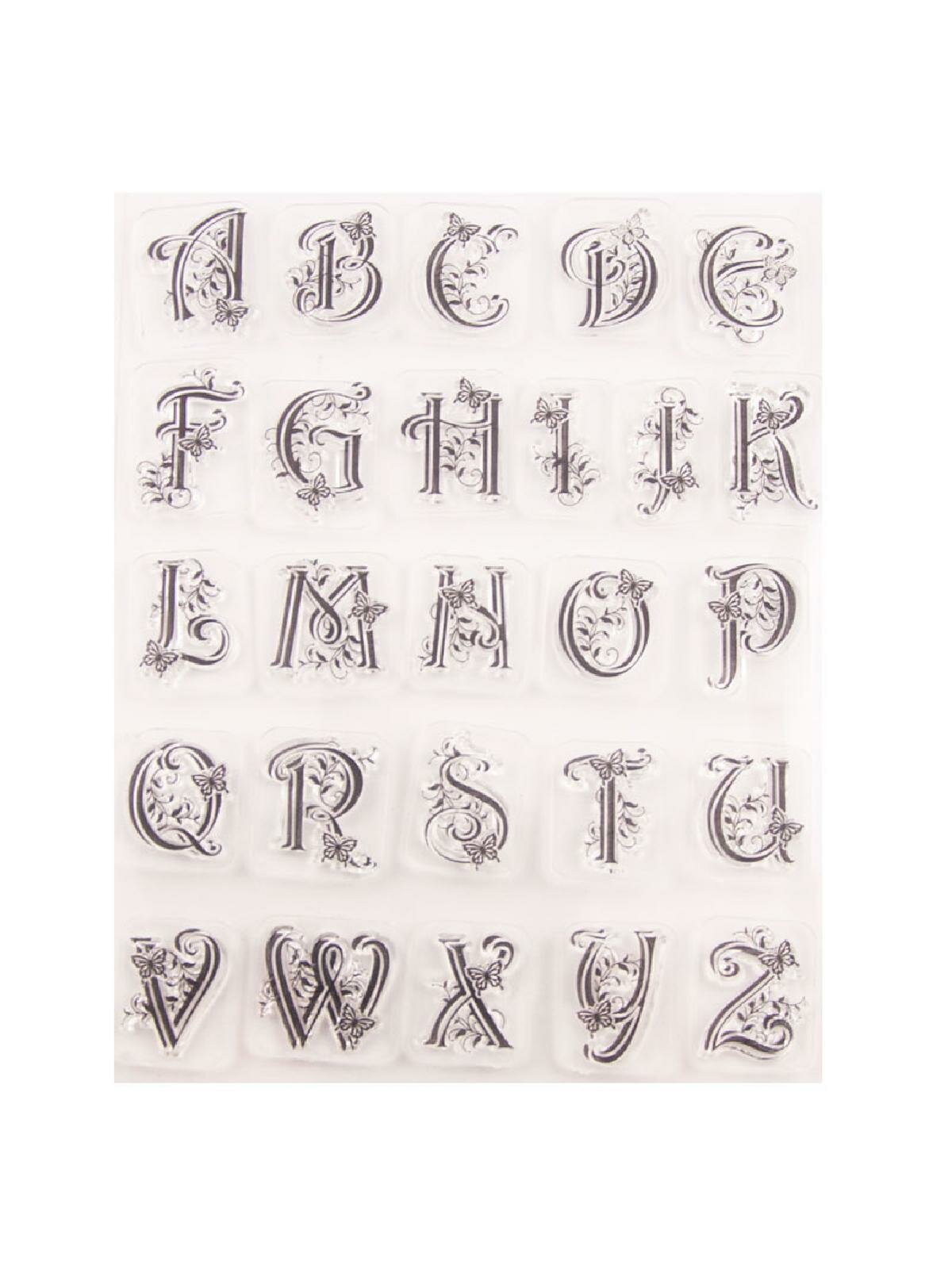 Заглавная Буква Силиконовая Прозрачная Печать Штамп DIY Для Скрапбукинга С Тиснением Фотоальбом