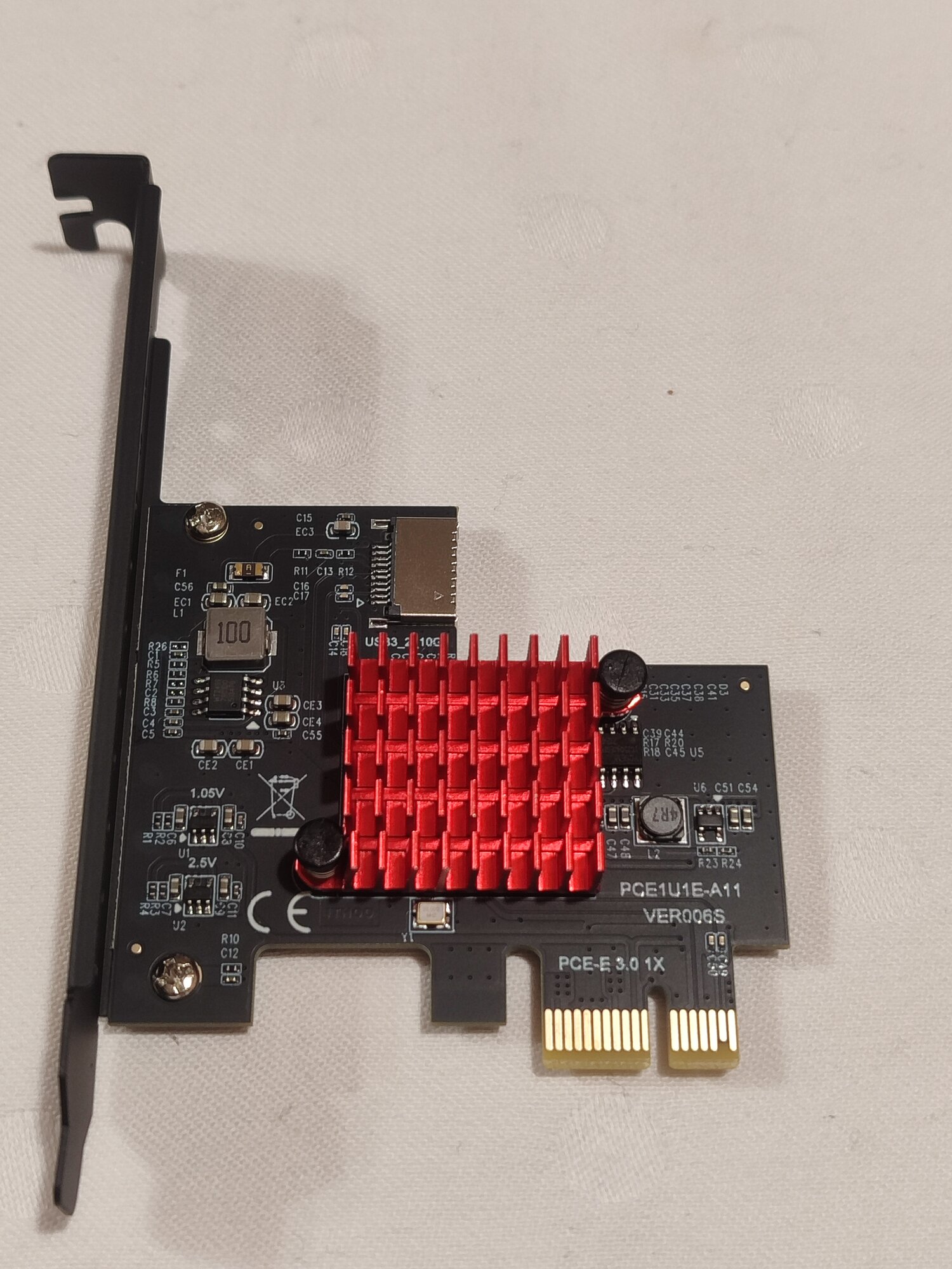 Контроллер USB3.2 GEN2 Type-E внутренний PCI-e 3.0x1x Asmedia ASM3142