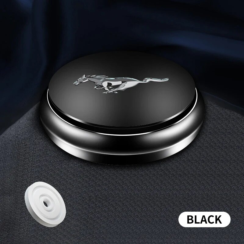 Автомобильный логотип, освежитель воздуха, сиденье, ароматерапия, аромат, декор для Ford Mustang GT500 GT350 Cobra Shelby Focus mk2 mk3 Fiesta Black