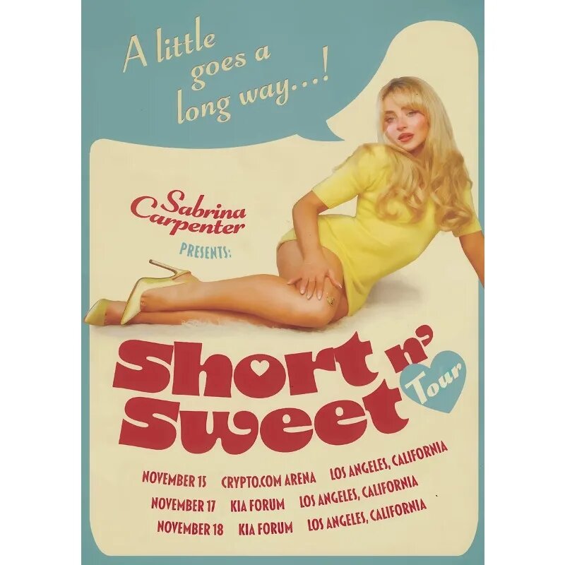 Постер Сабрины Карпентер Short'n Sweet, 20x30см, цвет 13