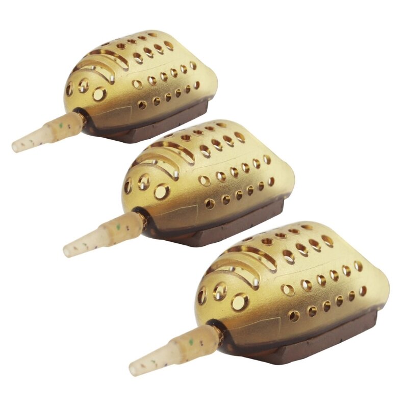 3шт Fish Trip Carps Встроенные Пеллетные Кормушки Для Ловли Карпов Рыболовные Принадлежности для Ловли Карпов в Пресной Воде и Море