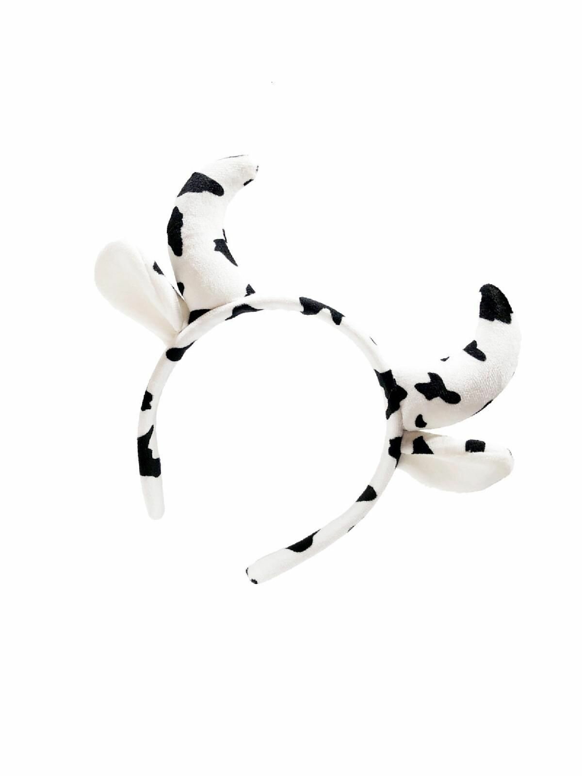 Детские ободки с рожками коровы для фотостудии, реквизит для фото, - коровий рог