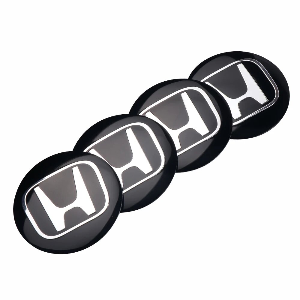4 шт, центральная крышка колеса автомобиля Honda, металлический значок, наклейка 56 мм для Honda Civic Accord, украшение на колесо автомобиля, наклейка, аксессуары