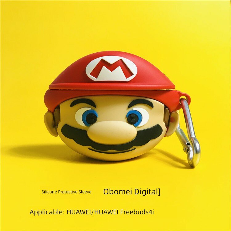 Подходит для Huawei Freebuds 4i, силиконовый защитный чехол для беспроводных наушников HUAWEI Freebuds 4i, мультяшный,