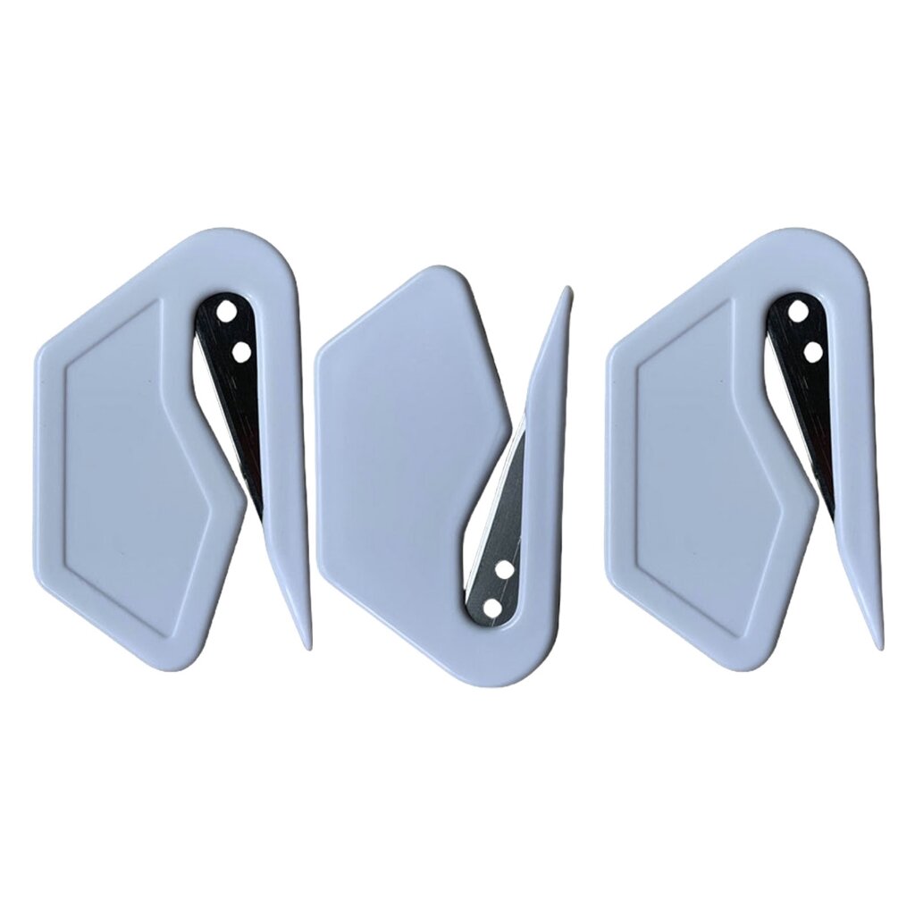 3 пластиковых ножа для вскрытия конвертов, нож для вскрытия писем с большим лезвием-белый