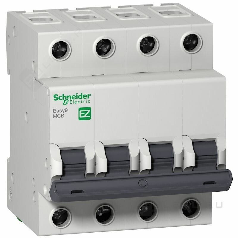 Автоматический выключатель Easy 9 Schneider Electric 4 полюса C 16А 4,5 кА
