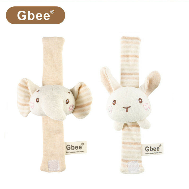 Gbee органический хлопок погремушка ремешок на запястье носки игрушка детский комфорт 0-1 игрушка ремешок на запястье