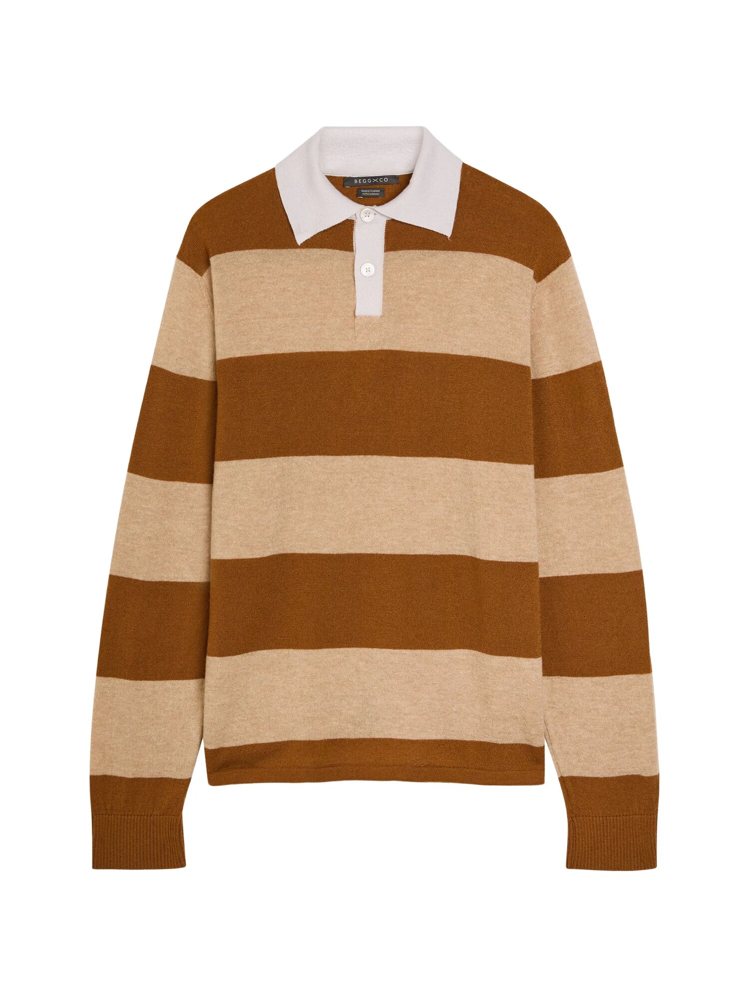 Рубашка BEGG & CO Striped collared polo shirt
