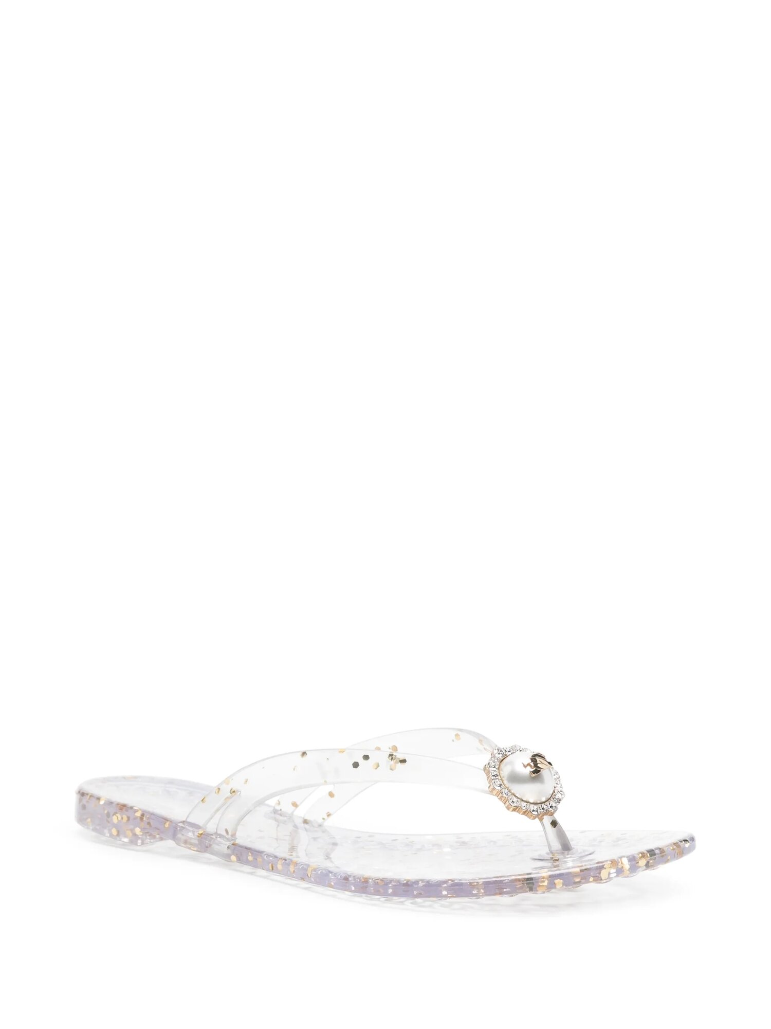 Босоножки Casadei Embellishment sandals, размер 37, бежевый/белый — фото 1