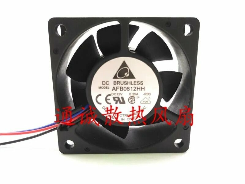 AFB0612HH -R00 12V 0.25A 6 см, шасси, вентилятор охлаждения