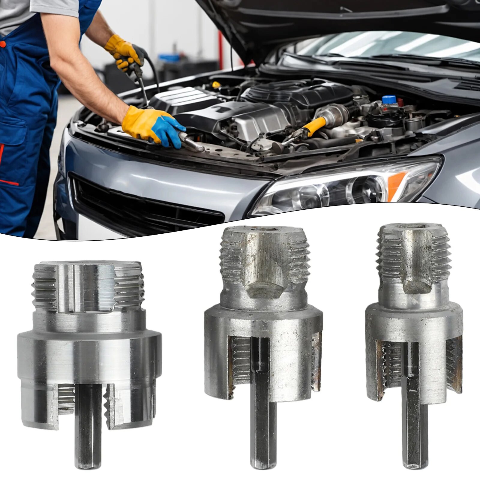 Набор метчиков для резьбы труб 1/2", 3/4", 1"