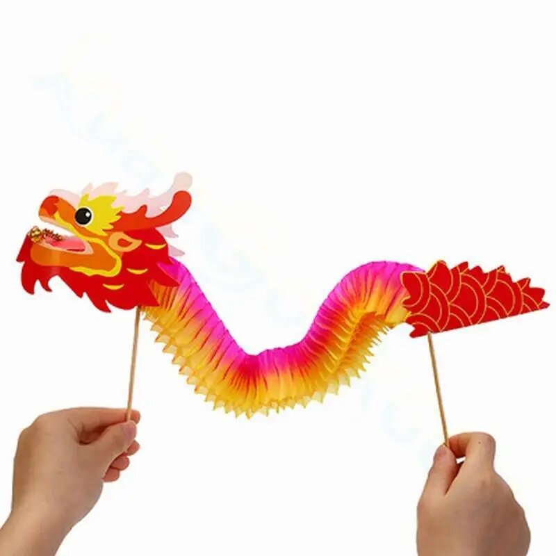 Бумажный дракон для танца Model D