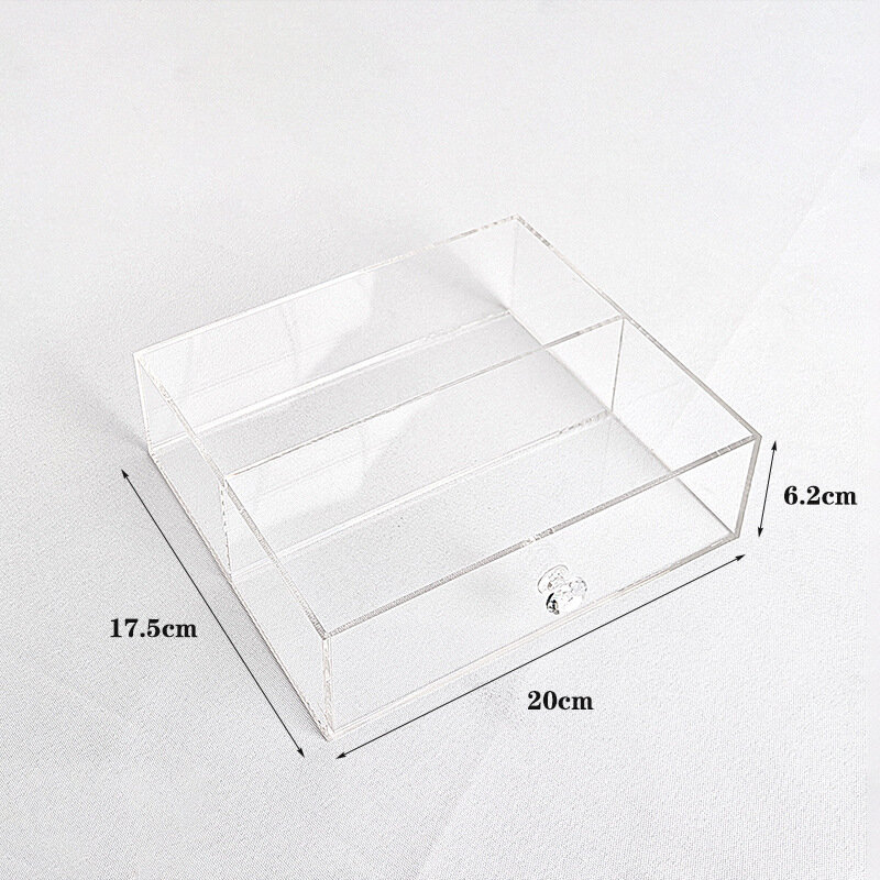 Акриловая коробка прозрачная, девятисекционная, органайзер для хранения, органическое стекло, разделитель для косметики, настраиваемый