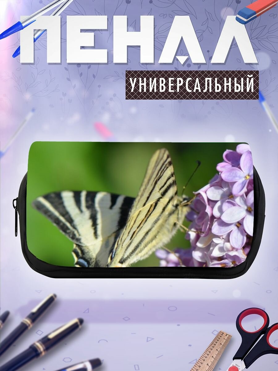 Школьный пенал сирень насекомое