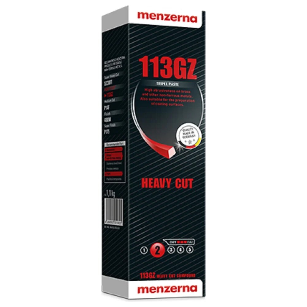 Паста полировальная твердая Menzerna 113 NG Tripel Paste Prepolish 1,1кг, / 06011.056.001