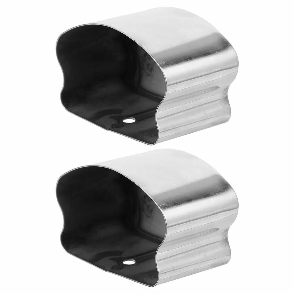 Пвх заглушки для перил серебристого цвета в комплекте 2 шт для лестничных ограждений