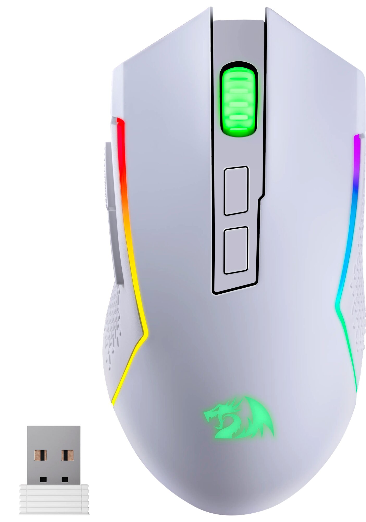 Игровая мышь Redragon Trident (белый), проводная/беспроводная