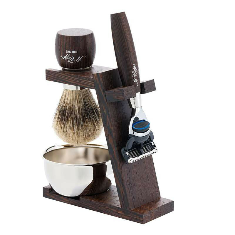 IL CEPPO Бритвенный набор: станок, помазок, чаша, подставка (SET-S11562FT)