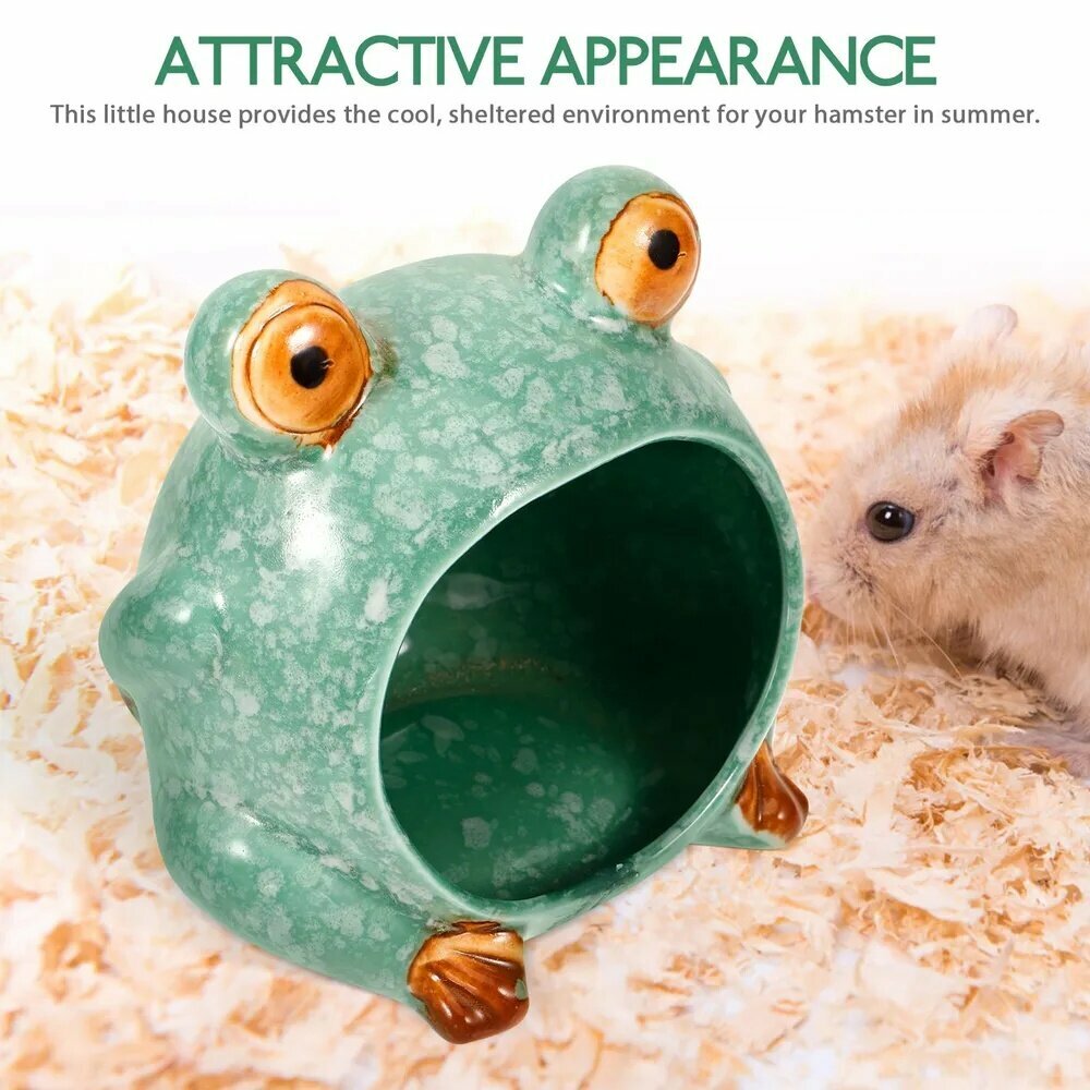 Керамический Домик Для Хомяка, Охлаждающий Эффект, Подходит Для Лета, 1 Шт